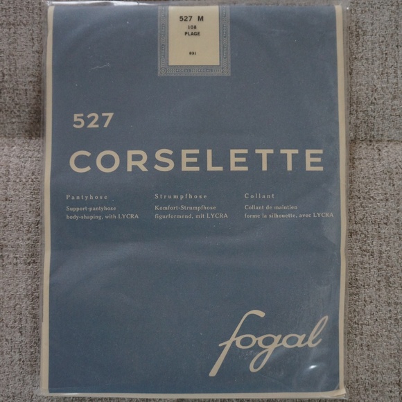 fogal | Accessories | Fogal Corselette 527 Pantyhose Plage M | Poshmark